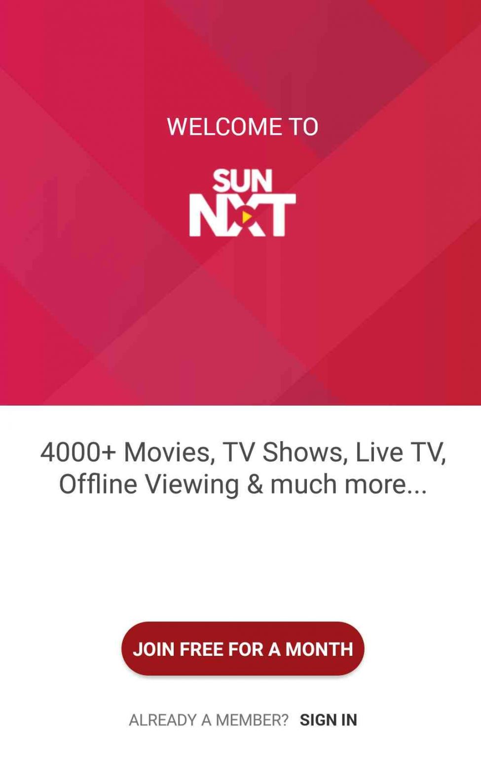 Sun NXT App Download, Installation - Sun TV OTT Application