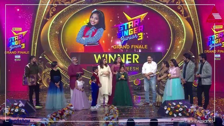 Pallavi Ratheesh is the Winner of Star Singer Junior 3